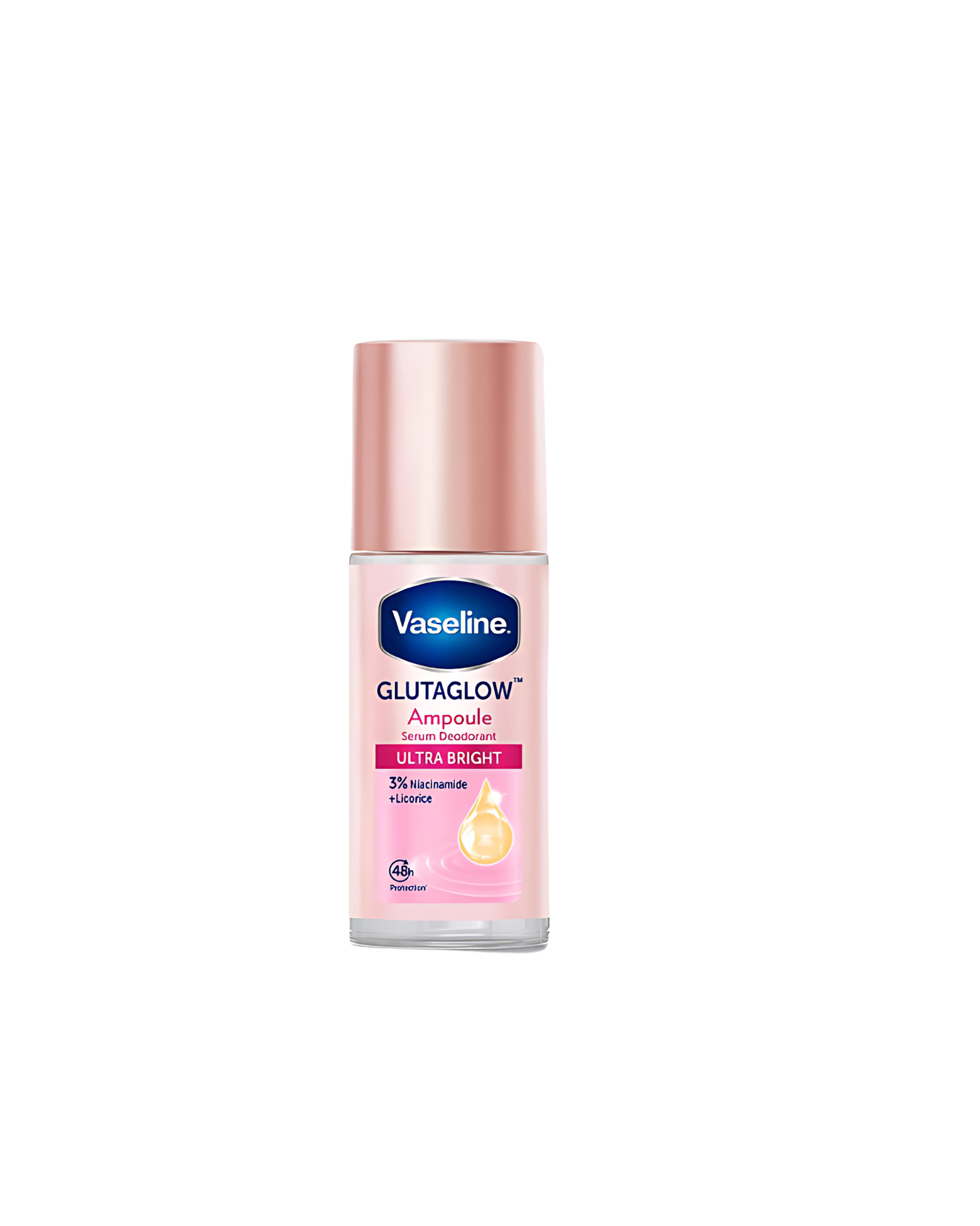 Vaseline Gluta Glow Ampoule Serum Deodorant Bright & Dry Roll-on 45ml ...
