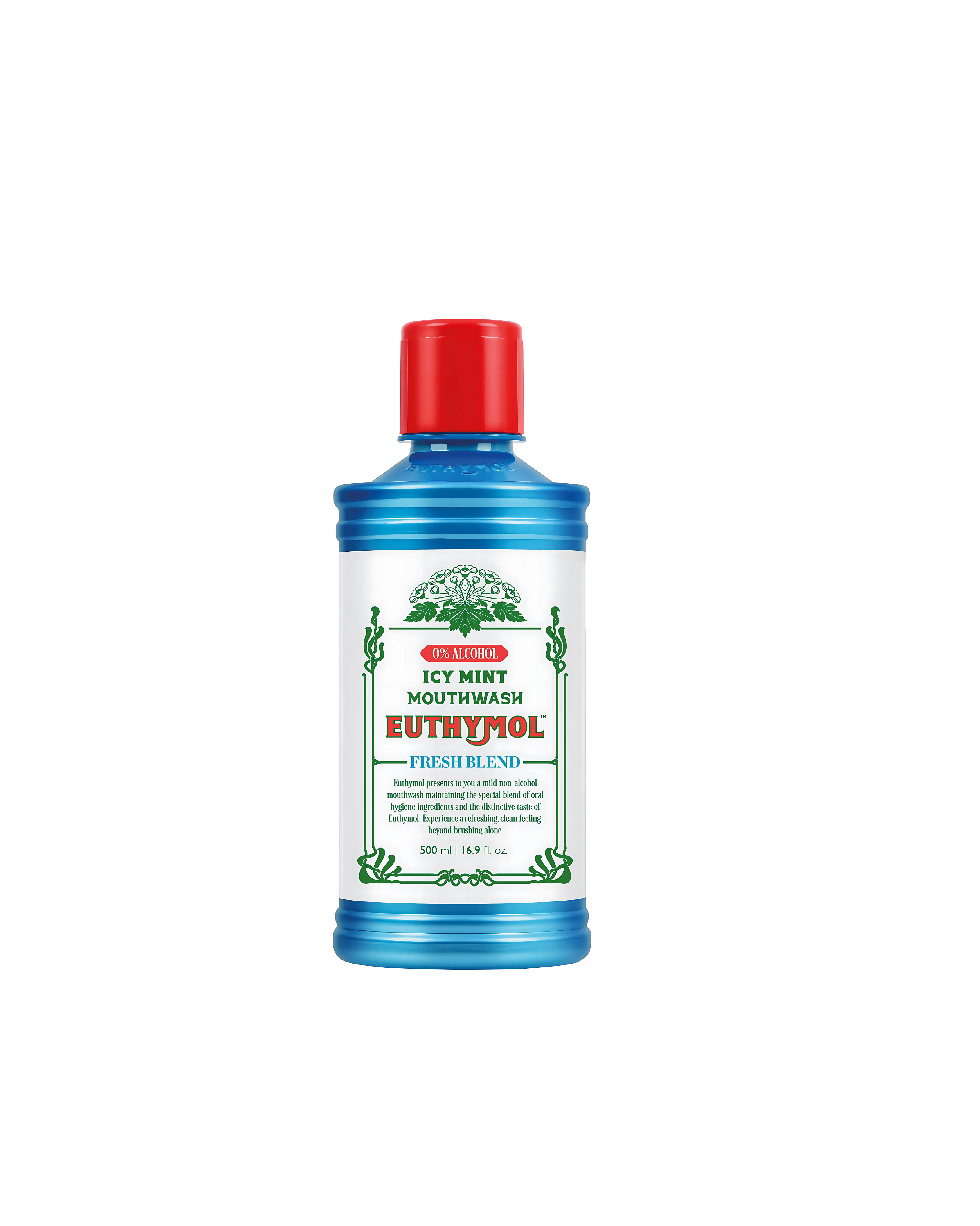 Euthymol Non Alcoholic Icy Mint Mouthwash 500 ML - promoart